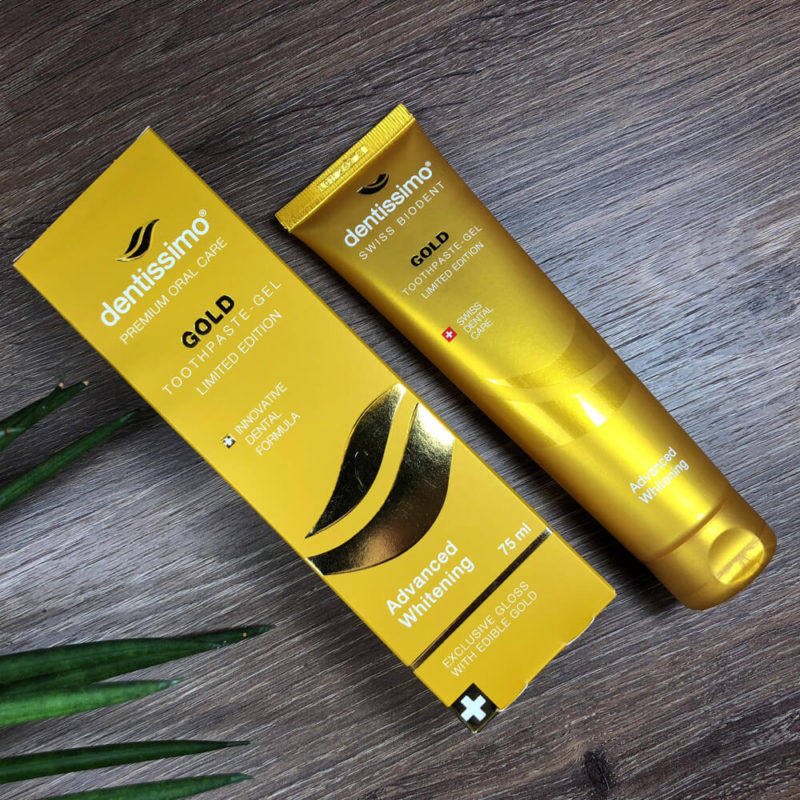 Dentissimo GOLD Extra Whitening 75ML hambapasta - Hammas32
