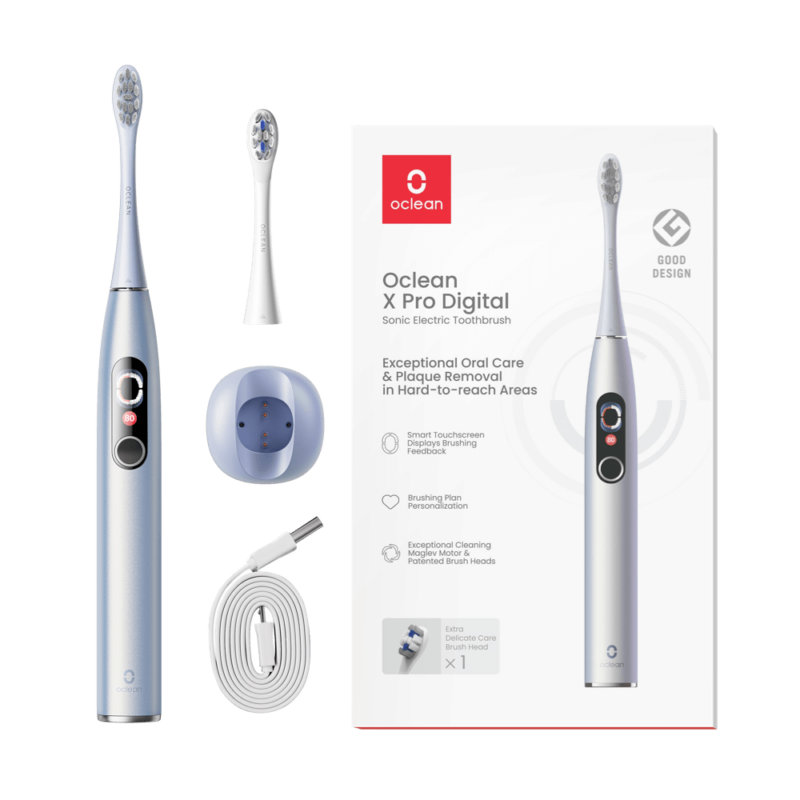 Oclean X Pro Digital Silver elektriline hambahari HÕBEDANE - Hammas32