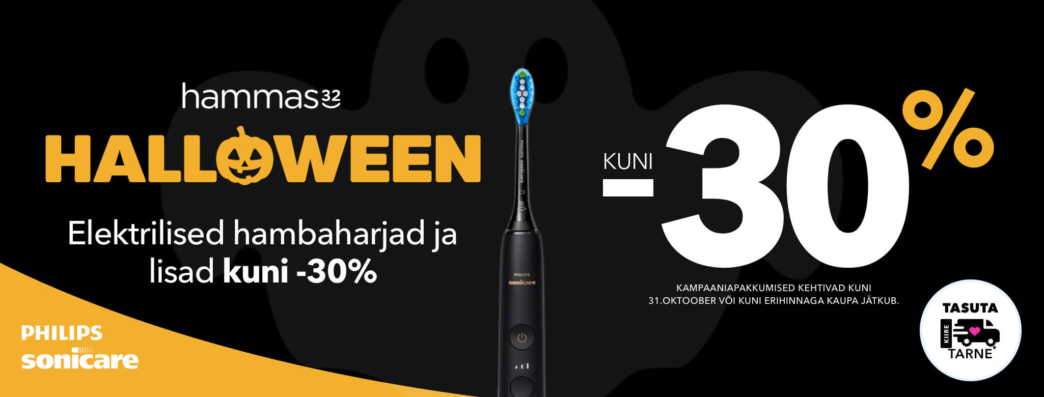 Halloween "hirmutavalt" head pakkumised kuni -30% - Hammas32